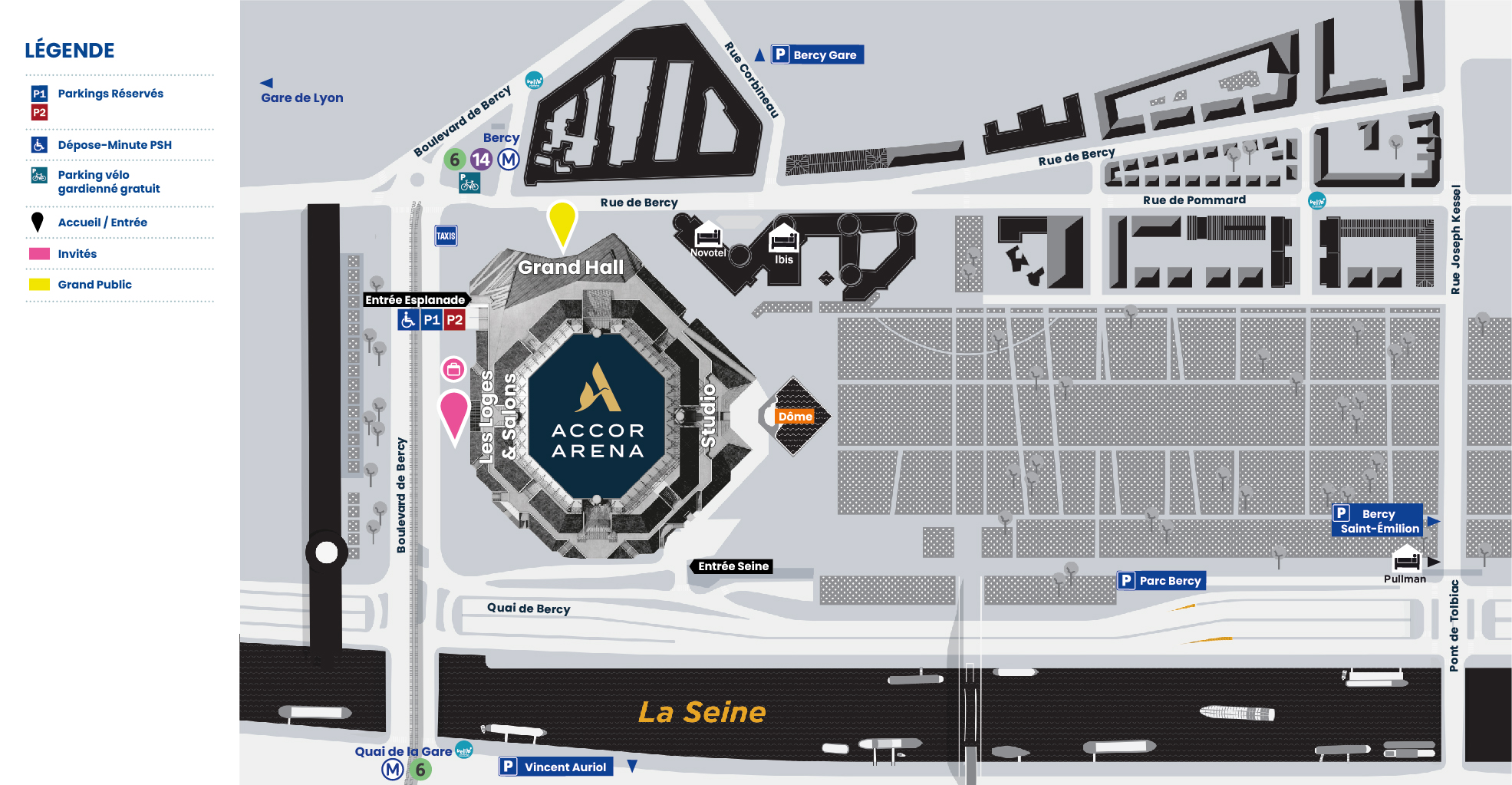 Modalités d'accès | Rolex Paris Masters